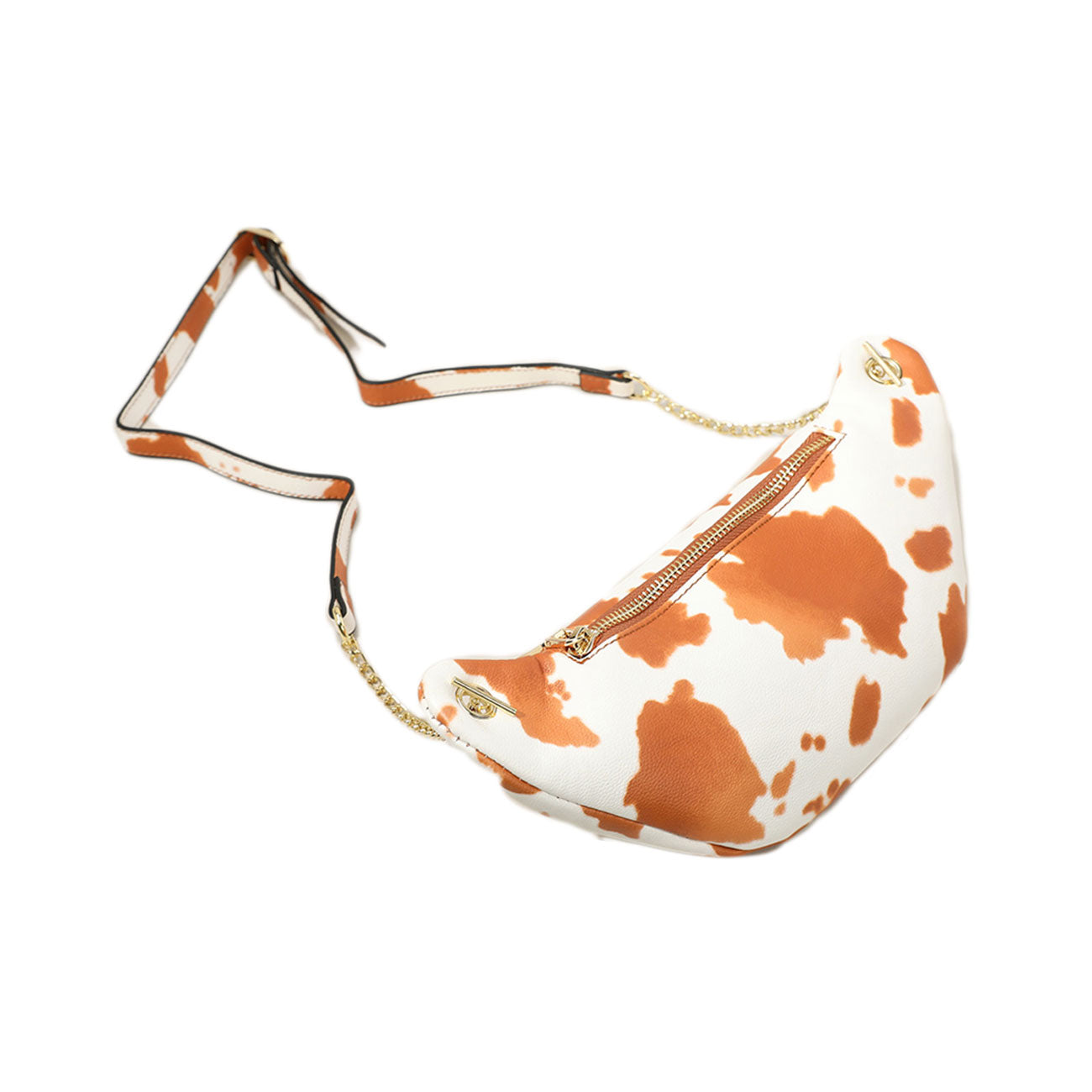 Brown Cow Print Hobo Crossbody Bag – TigerLilyBloom™